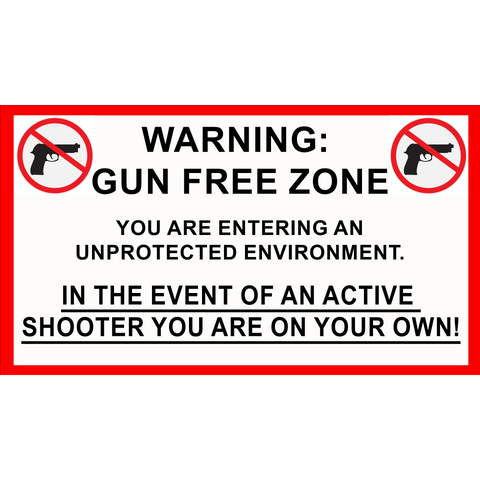Gun Warning Stickers